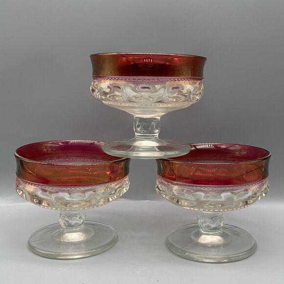 Colony Glass | Dining | Vintage Colony Glass Kings Crown Ruby Flash ...